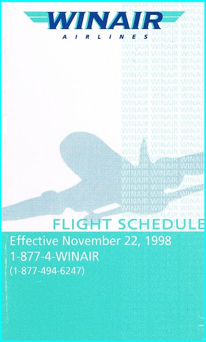 Winair November 22, 1998 Flight Schedule – departedflights2.com