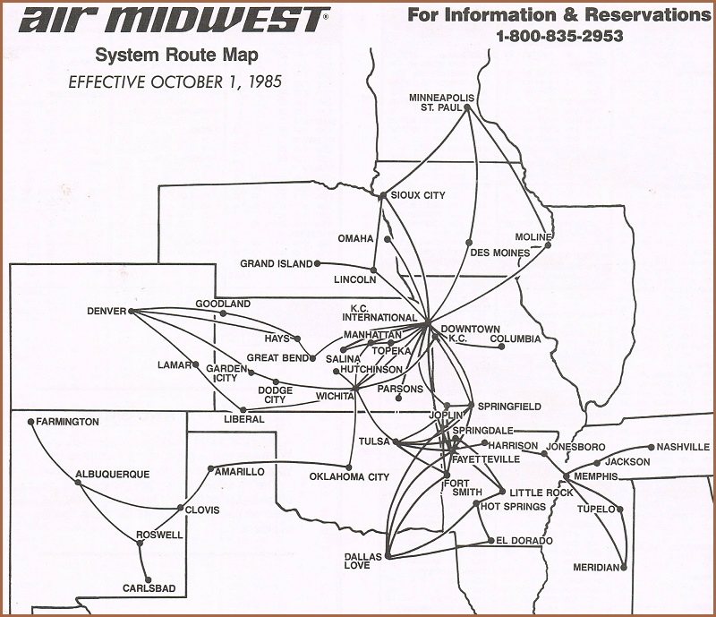 Air Midwest October 1, 1985 – departedflights2.com