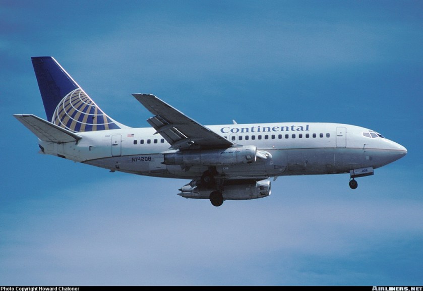 Continental Airlines Boeing 737-100 – departedflights2.com