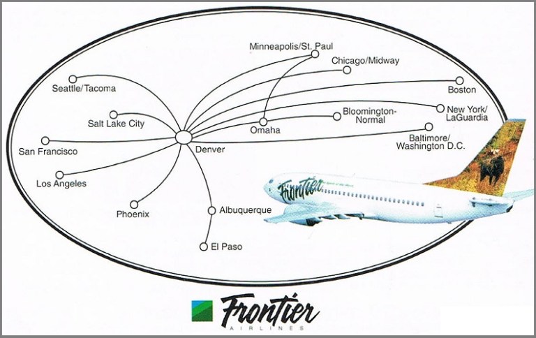 Frontier Airlines (1994-Present) Ticket Jackets – departedflights2.com