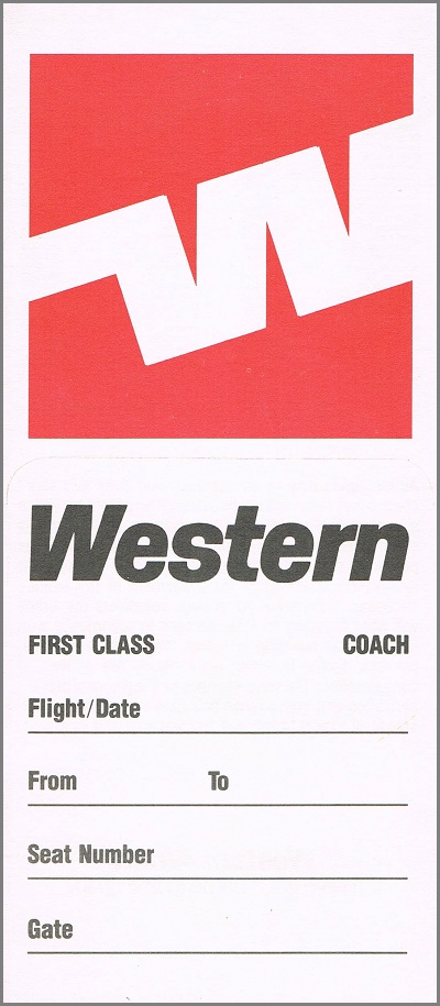 Western Airlines Ticket Jackets – departedflights2.com