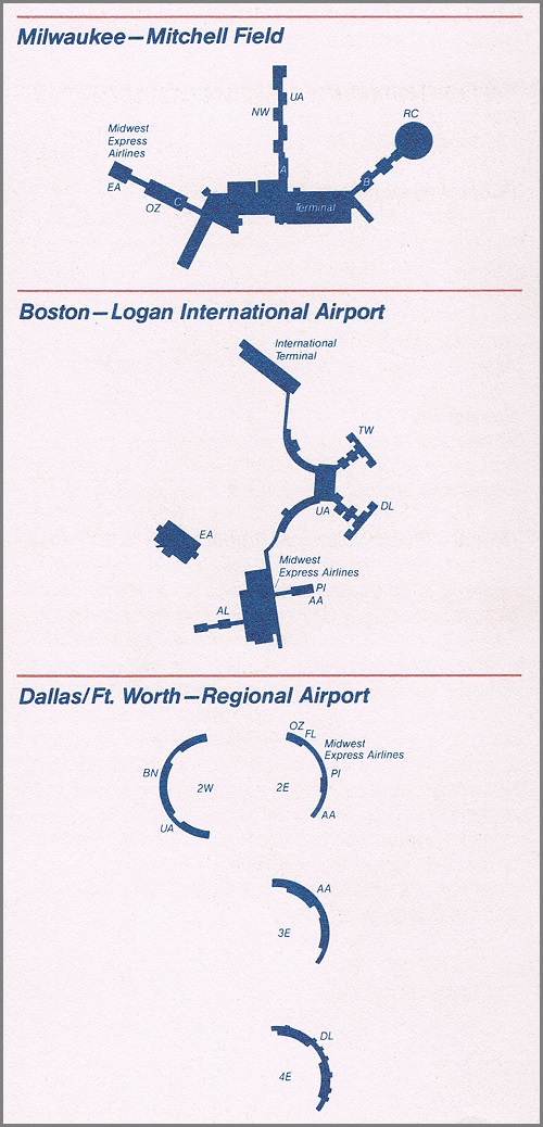 Midwest Express Airlines Ticket Jackets – departedflights2.com
