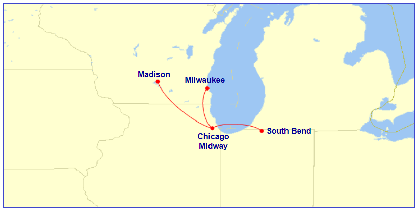 Chicago Express Airlines Summer 1993 – departedflights2.com